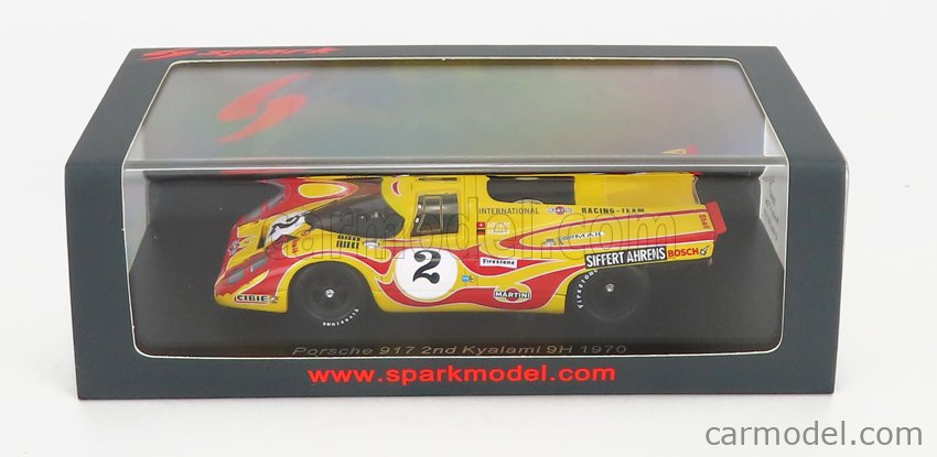 SPARK-MODEL S9980 Scale 1/43 | PORSCHE 917 4.5L N 2 2nd 9h KYALAMI 1970 J.SIFFERT - K.AHRENS ...