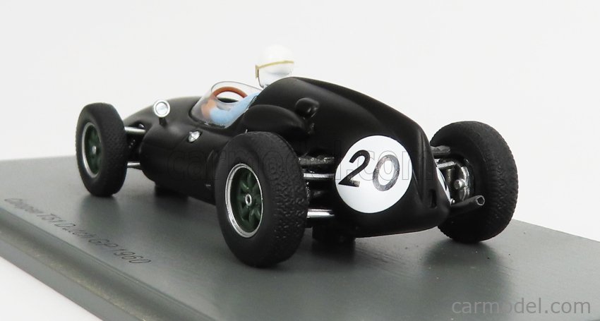 SPARK-MODEL S8049 Scale 1/43 | COOPER F1 T51 N 20 DUTCH GP 1960 C.G.DE BEAUFORT GREEN WHITE