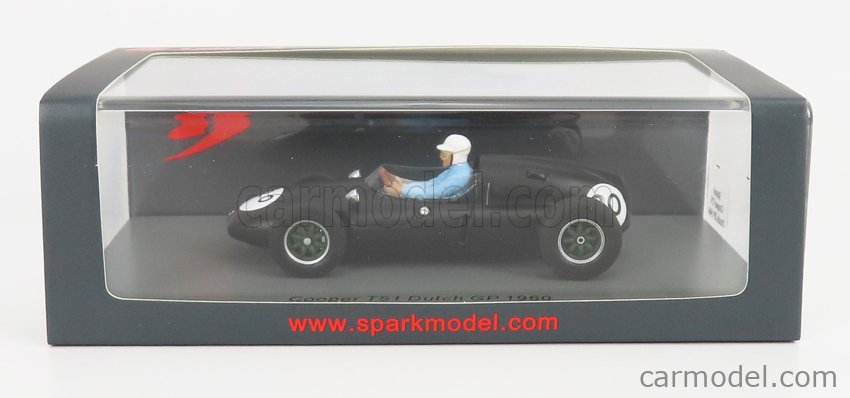 SPARK-MODEL S8049 Scale 1/43 | COOPER F1 T51 N 20 DUTCH GP 1960 C.G.DE BEAUFORT GREEN WHITE