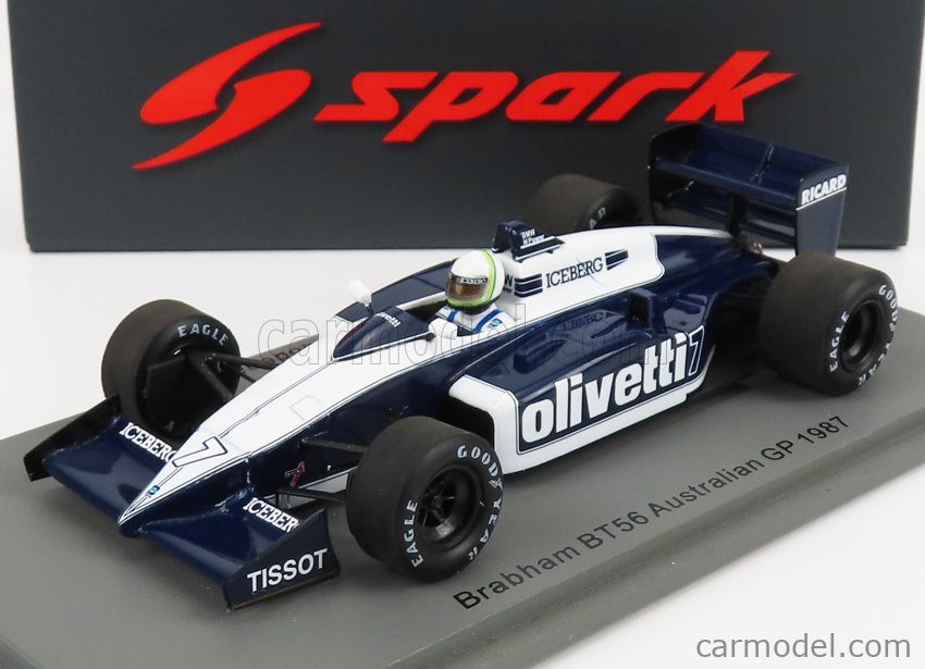 SPARK-MODEL S7108 Scale 1/43 | BRABHAM F1 BT56 N 7 AUSTRALIAN GP 1987 S ...