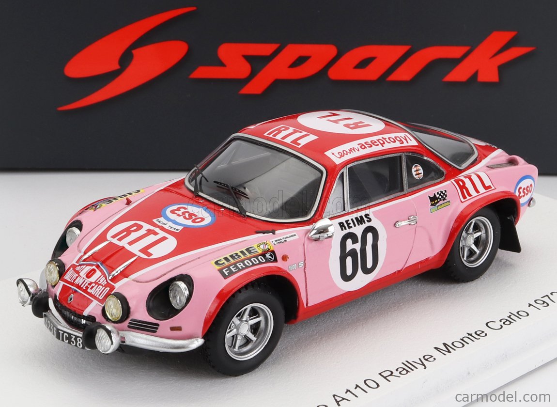 SPARK-MODEL S6109 Escala 1/43 | RENAULT ALPINE A110 1800 N 60 RALLY ...