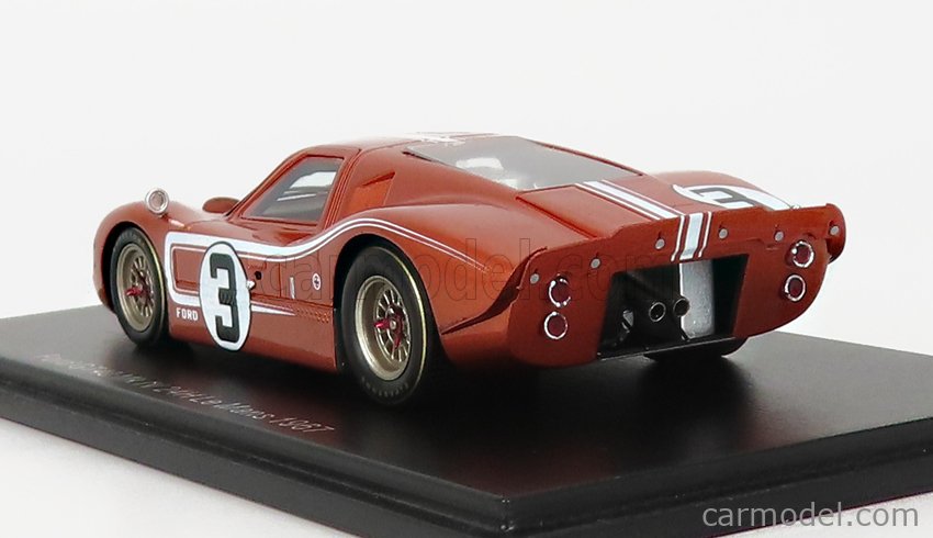 SPARK-MODEL S4543 Scale 1/43 | FORD USA GT40 7.0L V8 TEAM FORD MOTOR ...