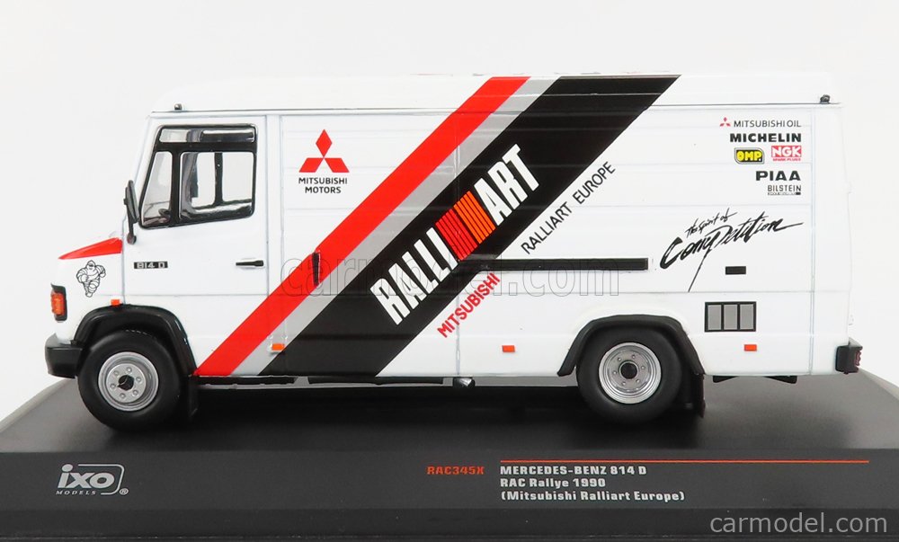 IXO-MODELS RAC345X Scale 1/43 | MERCEDES BENZ 814D VAN TEAM MITSUBISHI ...