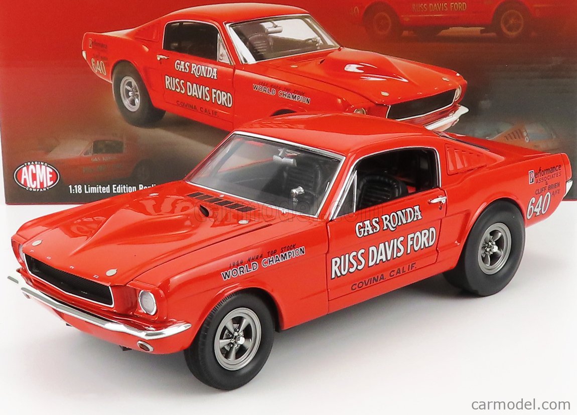 ACME-MODELS A1801840 Scale 1/18 | FORD USA MUSTANG COUPE A/FX GAS RONDA ...