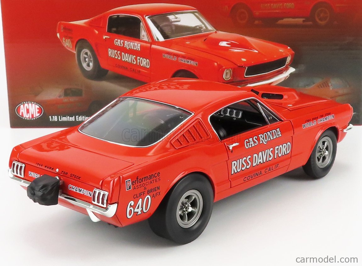 ACME-MODELS A1801840 Scale 1/18 | FORD USA MUSTANG COUPE A/FX GAS RONDA ...