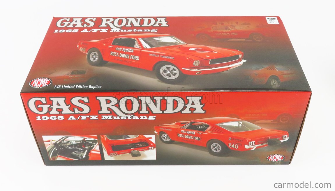 ACME-MODELS A1801840 Scale 1/18 | FORD USA MUSTANG COUPE A/FX GAS RONDA ...