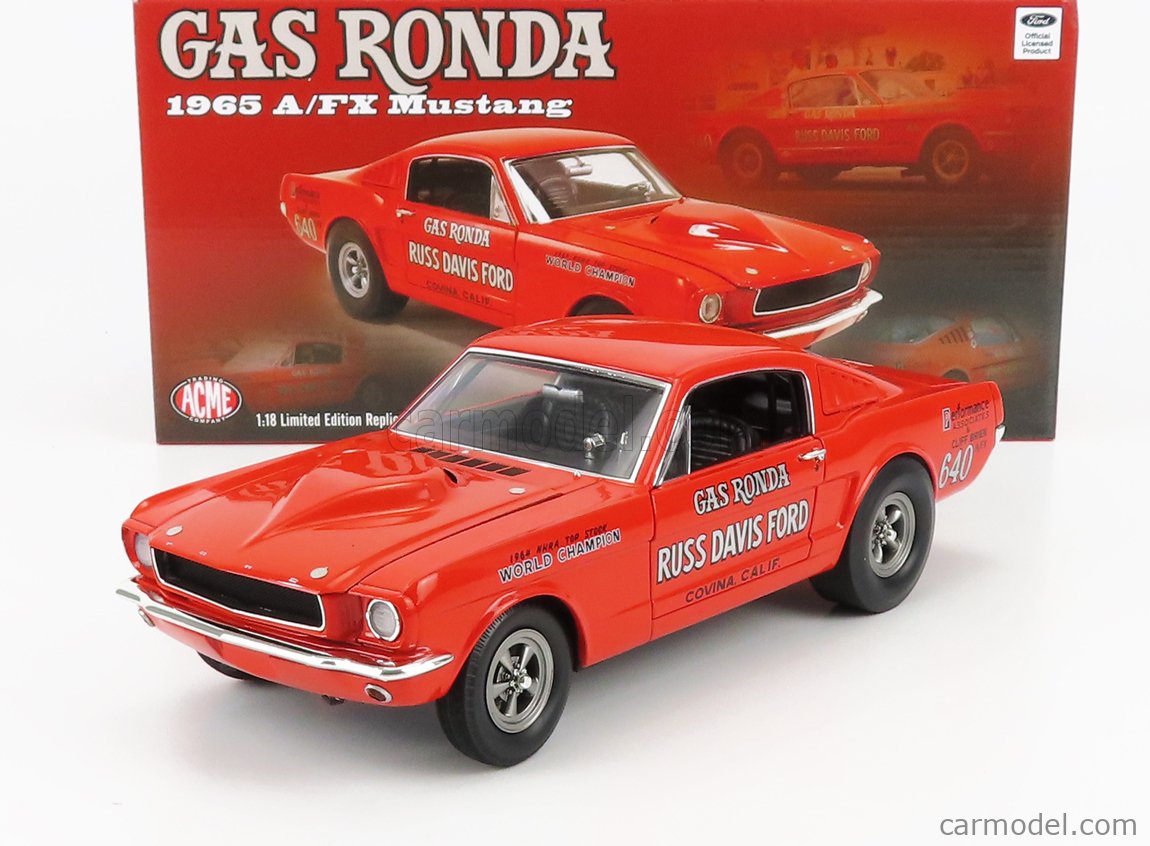 ACME-MODELS A1801840 Scale 1/18 | FORD USA MUSTANG COUPE A/FX GAS RONDA ...