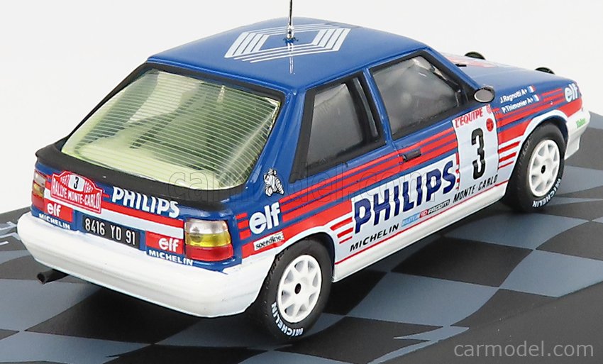 EDICOLA RMIT019 Scale 1/43 | RENAULT R11 TURBO N 3 RALLY MONTECARLO ...
