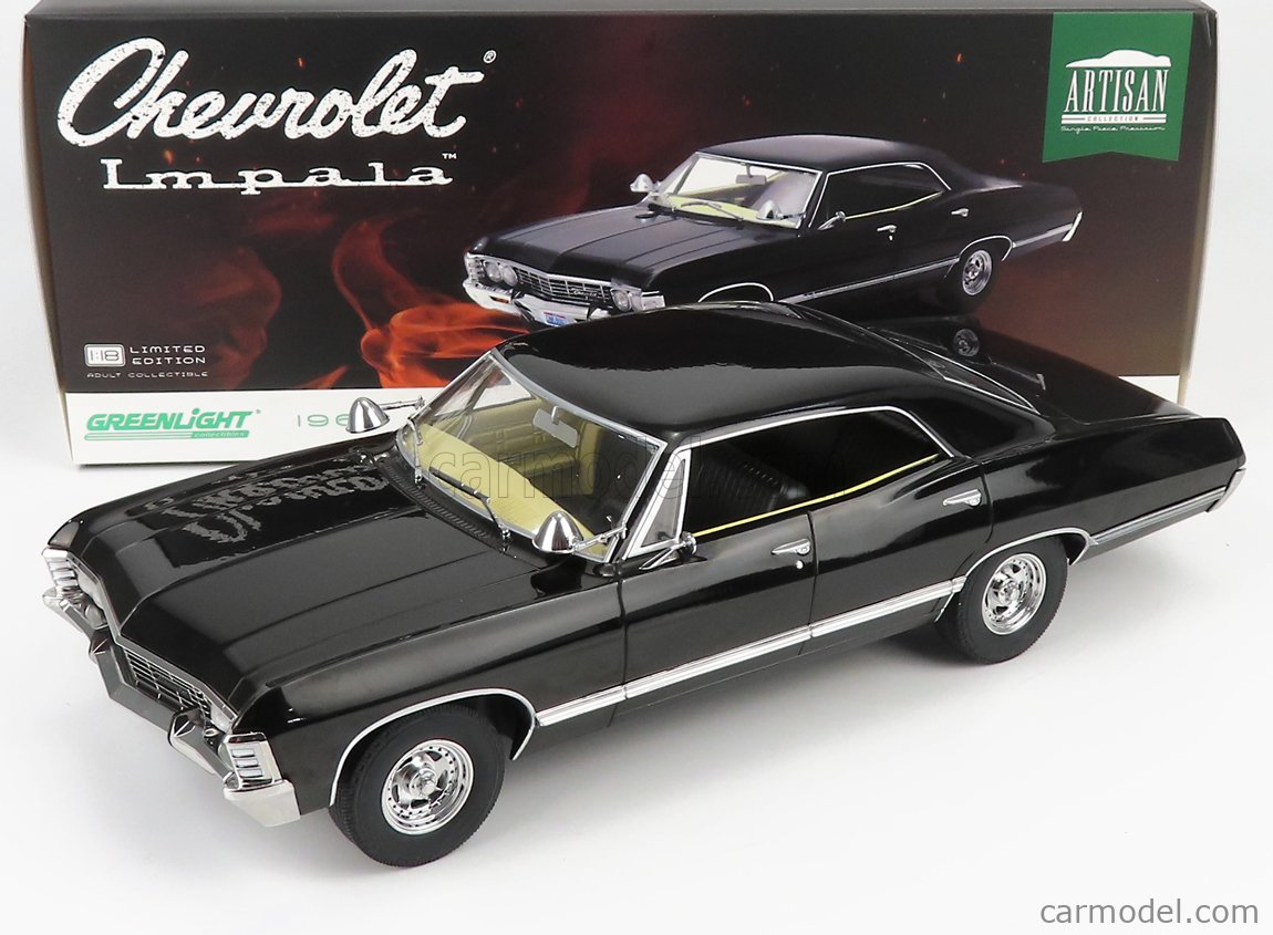 GREENLIGHT 19119 Scale 1/18 | CHEVROLET IMPALA SPORT COUPE 1967 BLACK