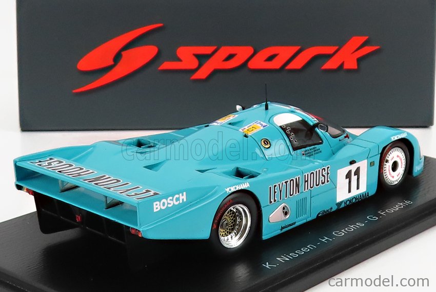 SPARK-MODEL S9873 Scale 1/43 | PORSCHE 962C TYPE 935 3.0L TURBO TEAM LEYTON HOUSE N 11 24h LE ...