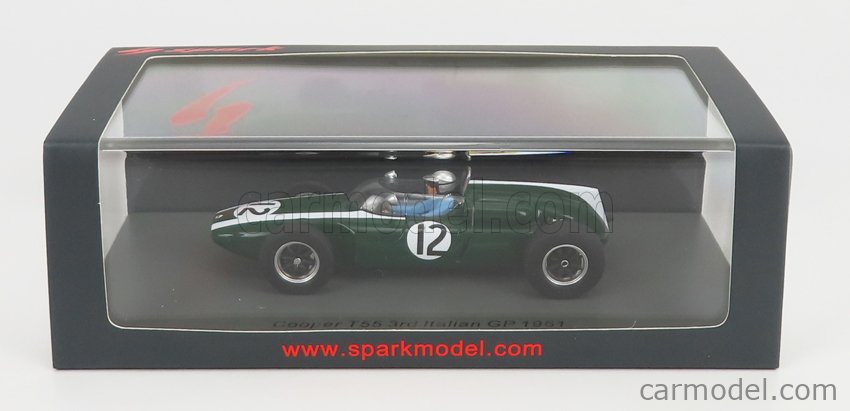 SPARK-MODEL S8070 Scale 1/43 | COOPER F1 T55 N 12 3rd ITALY GP 1961 B ...