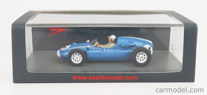 SPARK-MODEL S8048 Escala 1/43 | COOPER F1 T51 N 14 MONACO GP 1960 R.SALVADORI LIGHT BLUE MET
