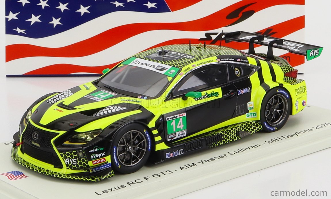 SPARK-MODEL US129 Scala 1/43 | LEXUS RC F GT3 TEAM AIM VASSER SULLIVAN ...