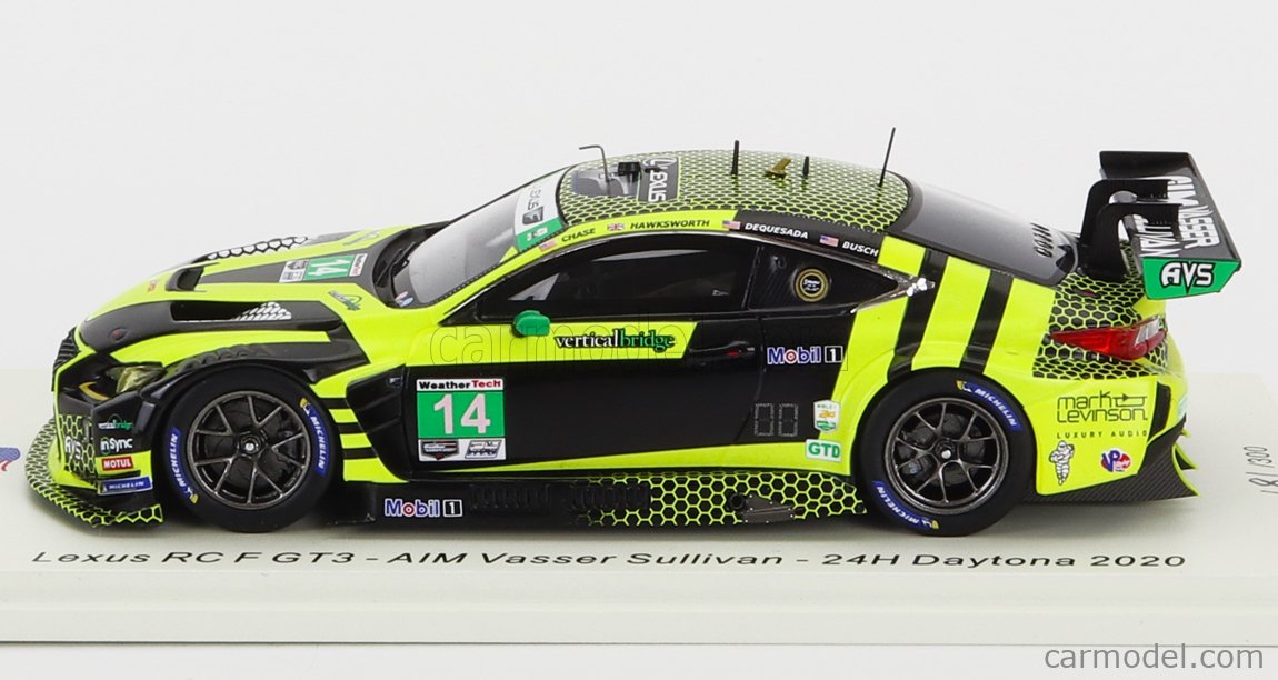 SPARK-MODEL US129 Scala 1/43 | LEXUS RC F GT3 TEAM AIM VASSER SULLIVAN ...