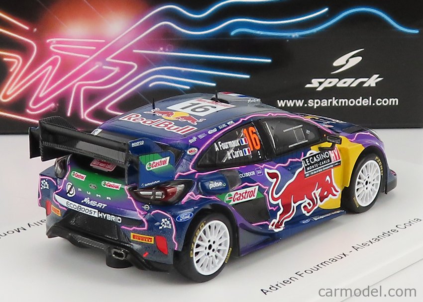 SPARK-MODEL S6696 Echelle 1/43 | FORD ENGLAND PUMA RALLY1 RED BULL TEAM ...