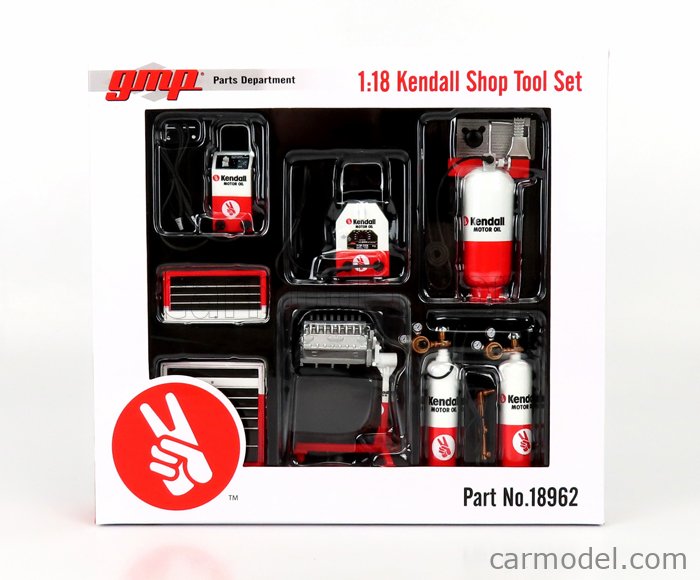GMP 18962 Scale 1/18 | ACCESSORIES SET OFFICINA GARAGE TOOL SET KENDALL ...