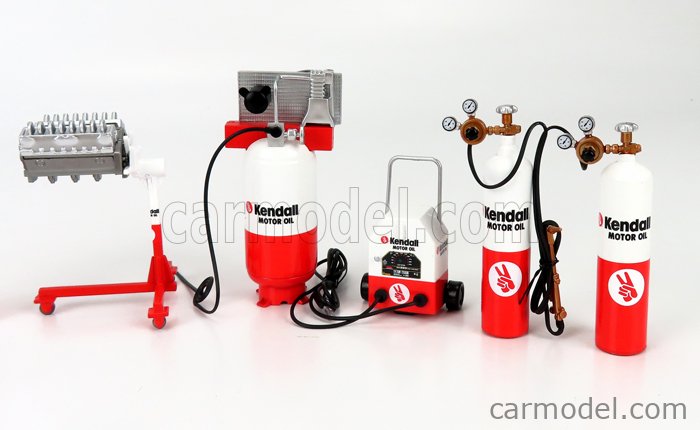 GMP 18962 Scale 1/18 | ACCESSORIES SET OFFICINA GARAGE TOOL SET KENDALL ...