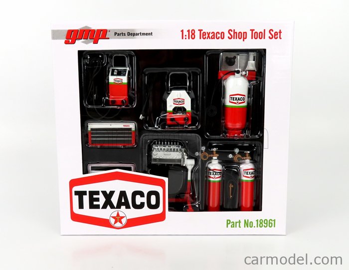 GMP 18961 Scale 1/18 | ACCESSORIES SET OFFICINA GARAGE TOOL SET TEXACO ...