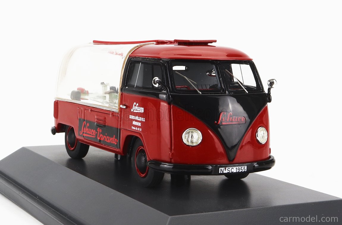 SCHUCO 450916200 Scala 1/43 | VOLKSWAGEN T1a SCHUCO VARIANTO 1964 RED BLACK