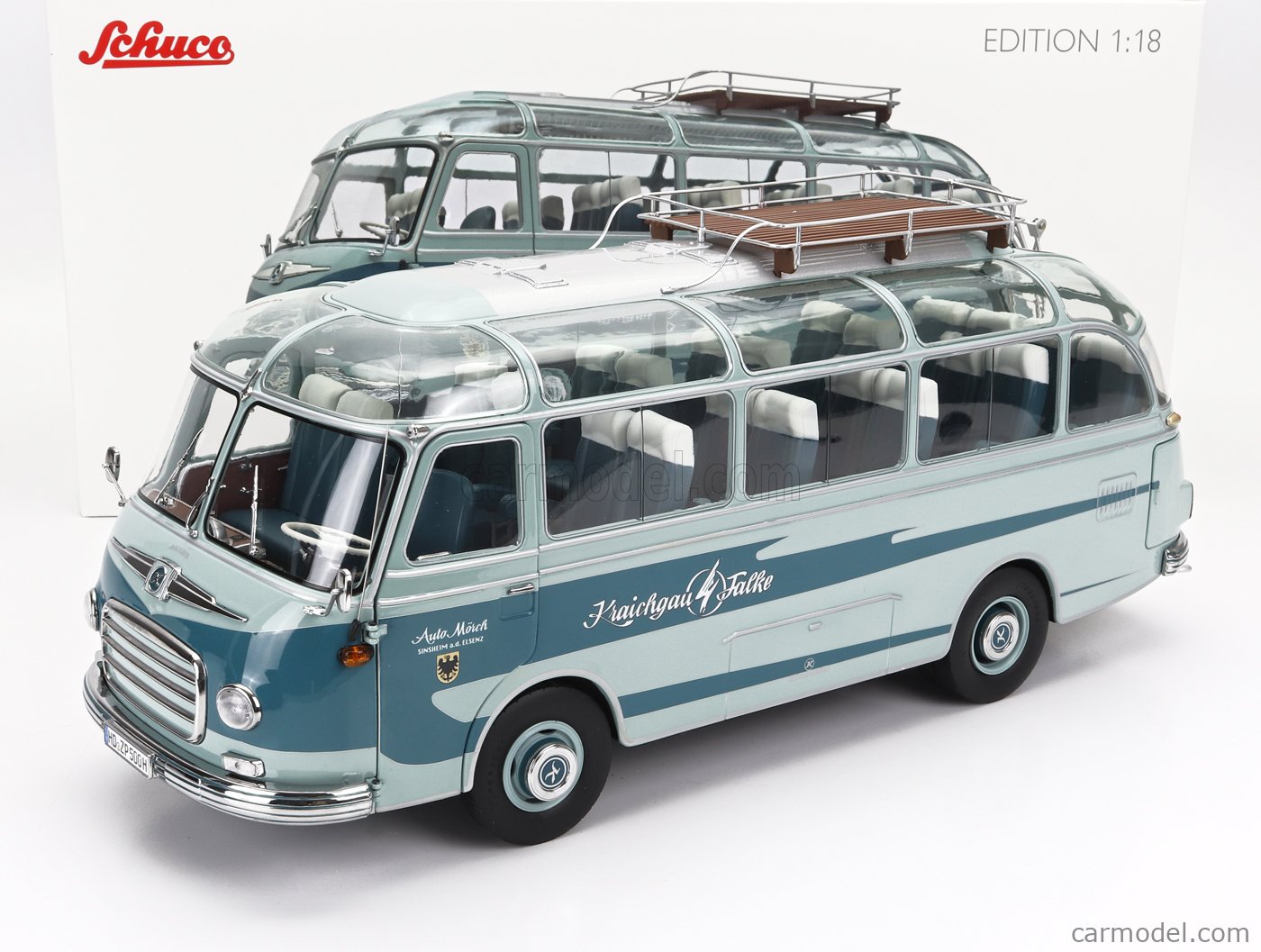 SCHUCO 450034900 Scale 1/18 | SETRA S6 AUTOBUS 1955 2 TONE BLUE