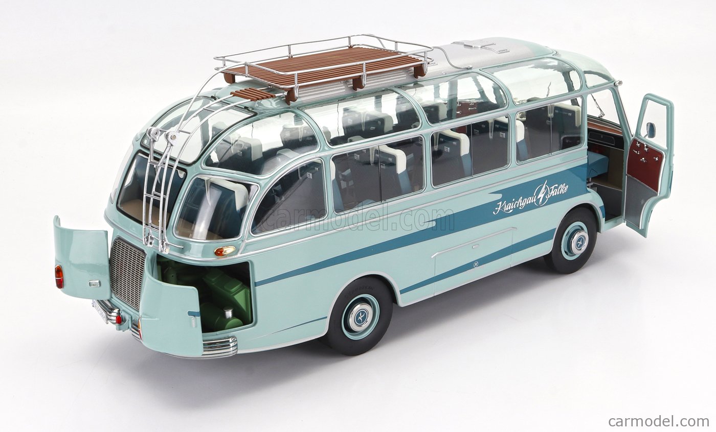 SCHUCO 450034900 Scale 1/18 | SETRA S6 AUTOBUS 1955 2 TONE BLUE