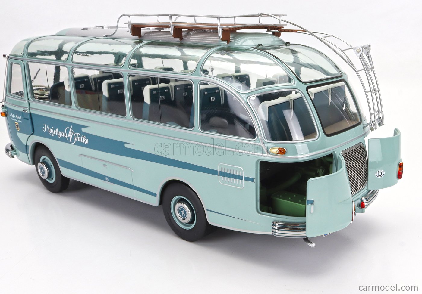 SCHUCO 450034900 Scale 1/18 | SETRA S6 AUTOBUS 1955 2 TONE BLUE