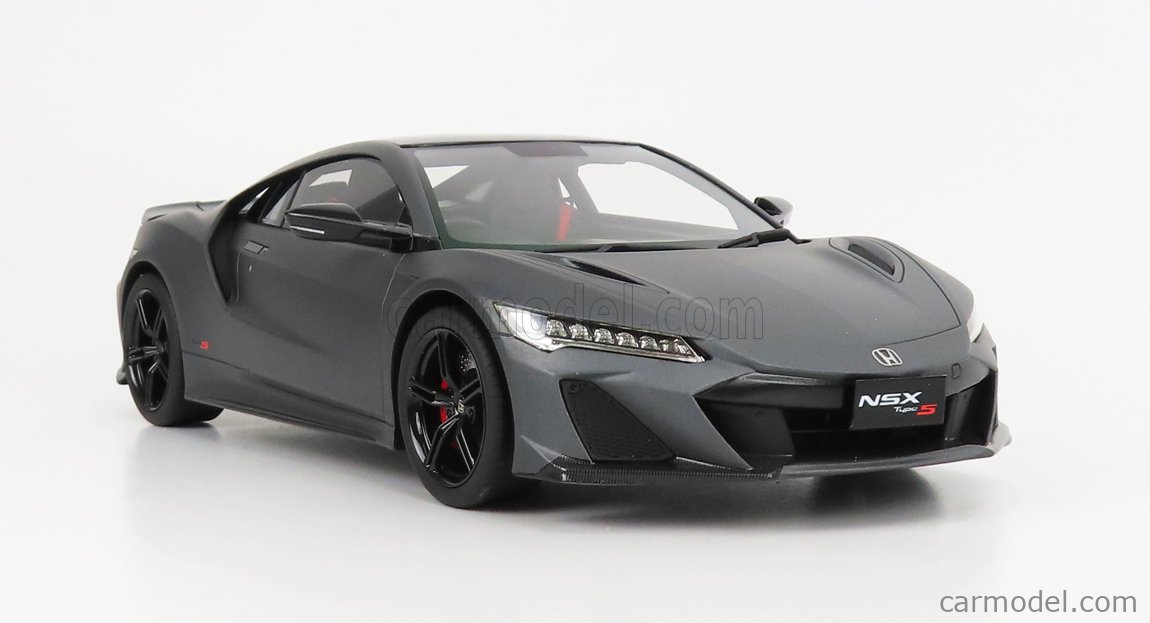 TRUESCALE TS0425 Echelle 1/18 | HONDA NSX TYPE S RHD 2022 MATT GOTHAM GREY