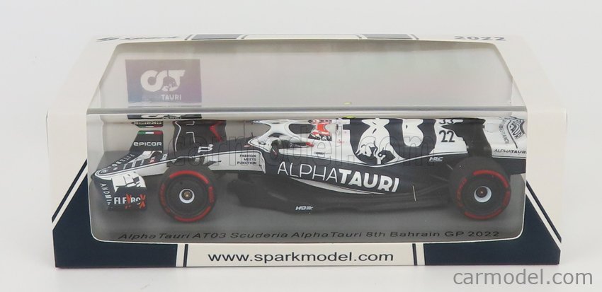SPARK-MODEL S8527 Scale 1/43 | ALPHA TAURI F1 AT03 HONDA TEAM ALPHA TAURI N 22 BAHRAIN GP 2022 ...