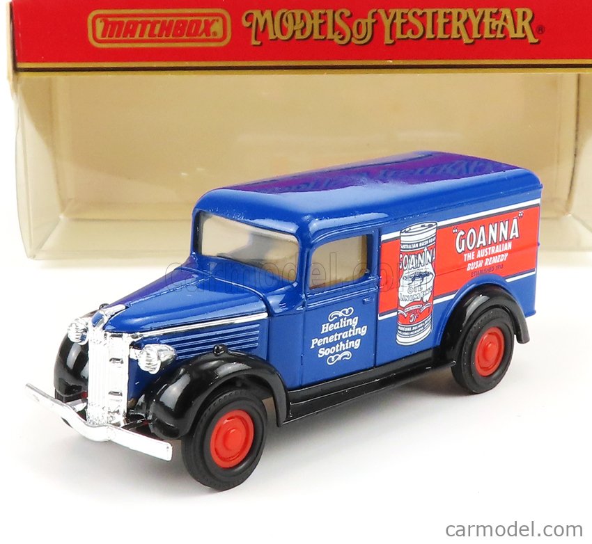 MATCHBOX Y12-C Echelle 1/45 | GMC VAN GOANNA 1930 BLUE RED