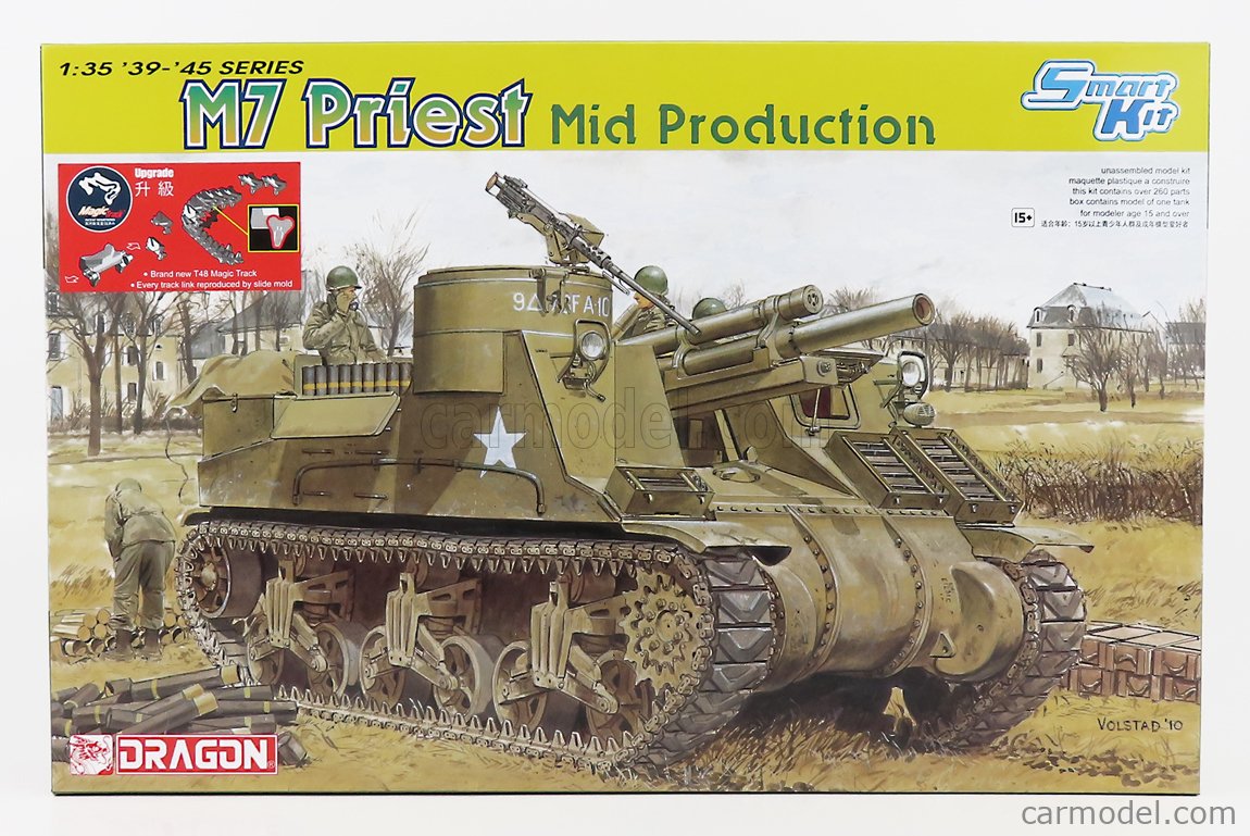 DRAGON ARMOR 6637 Scale 1/35 | TANK M7 PRIEST MILITARY 1942