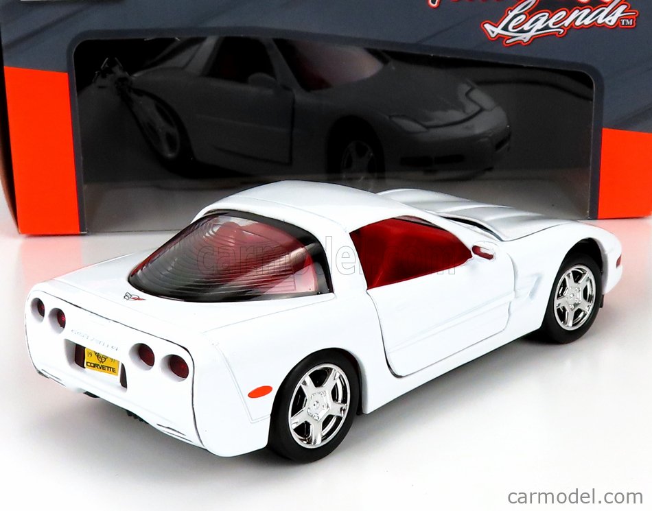 MOTOR-MAX 73210W Scale 1/24 | CHEVROLET CORVETTE COUPE 1997 WHITE