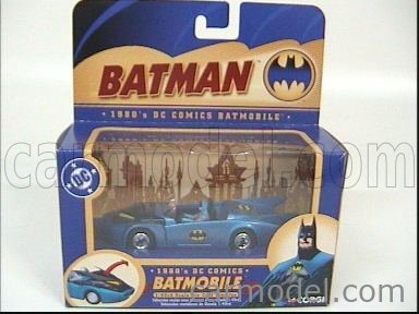 CORGI 77307 Scale 1/43 | BATMAN BATMOBILE WITH BATMAN 1980 BLUETTE MET