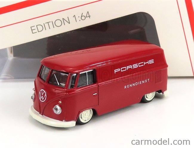 SCHUCO 452026800 Scale 1/64 | VOLKSWAGEN T1 VAN LOWRIDER CUSTOM PORSCHE 1962 RED