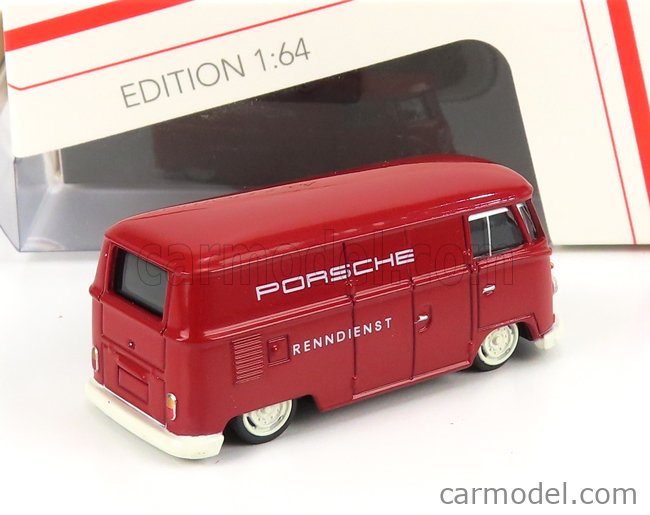 SCHUCO 452026800 Escala 1/64 | VOLKSWAGEN T1 VAN LOWRIDER CUSTOM PORSCHE 1962 RED
