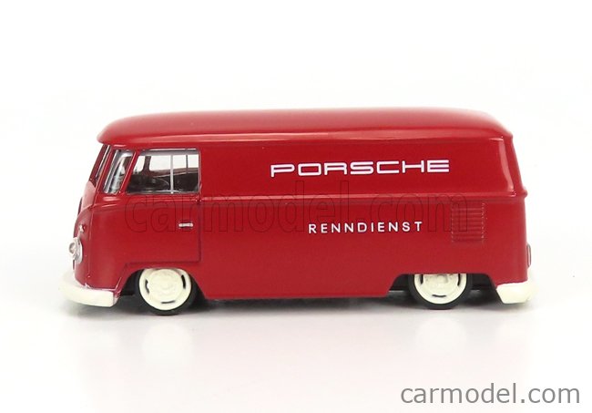 SCHUCO 452026800 Scale 1/64 | VOLKSWAGEN T1 VAN LOWRIDER CUSTOM PORSCHE 1962 RED