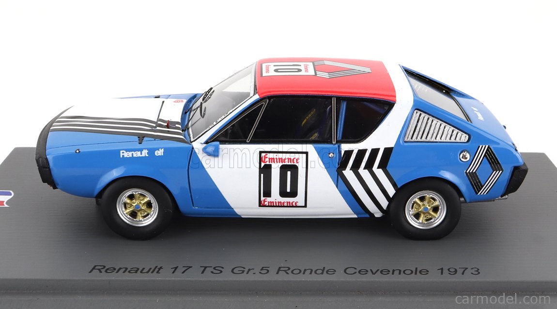 SPARK-MODEL SF254 Scale 1/43 | RENAULT R17 N 10 3rd RONDE CEVENOLE 1973 ...