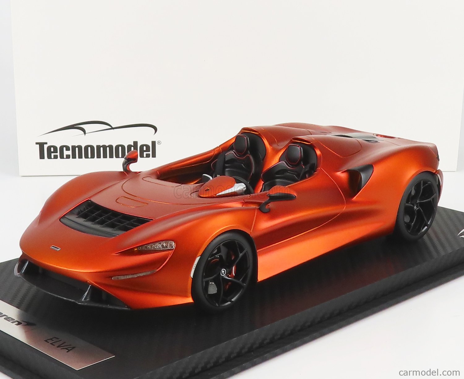 TECNOMODEL T18-EX09C Scale 1/18 | McLAREN ELVA 2020 MATT ORANGE MET