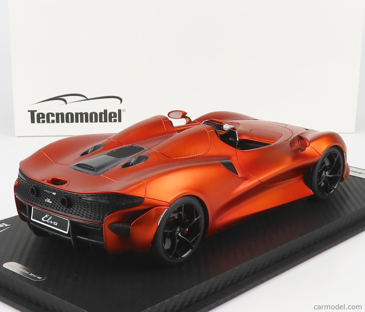 TECNOMODEL T18-EX09C Scale 1/18 | McLAREN ELVA 2020 MATT ORANGE MET