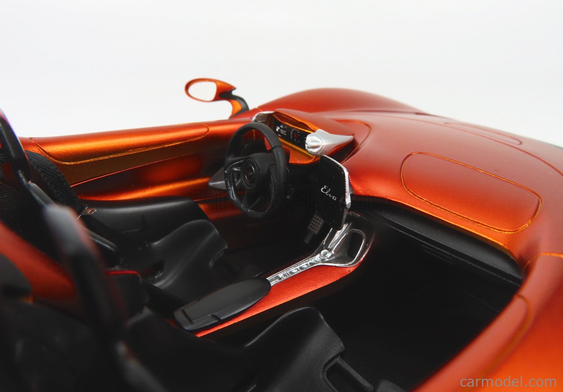 TECNOMODEL T18-EX09C Scale 1/18 | McLAREN ELVA 2020 MATT ORANGE MET