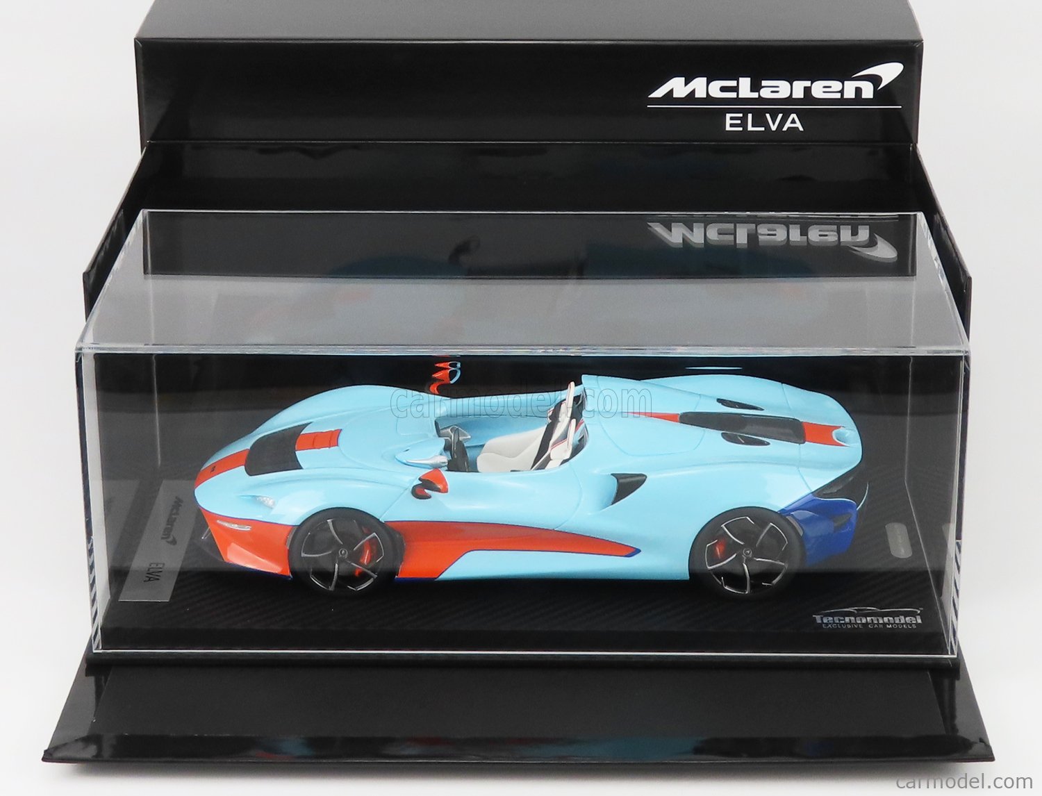 TECNOMODEL T18-EX09A Scale 1/18 | McLAREN ELVA 2020 BLUE ORANGE