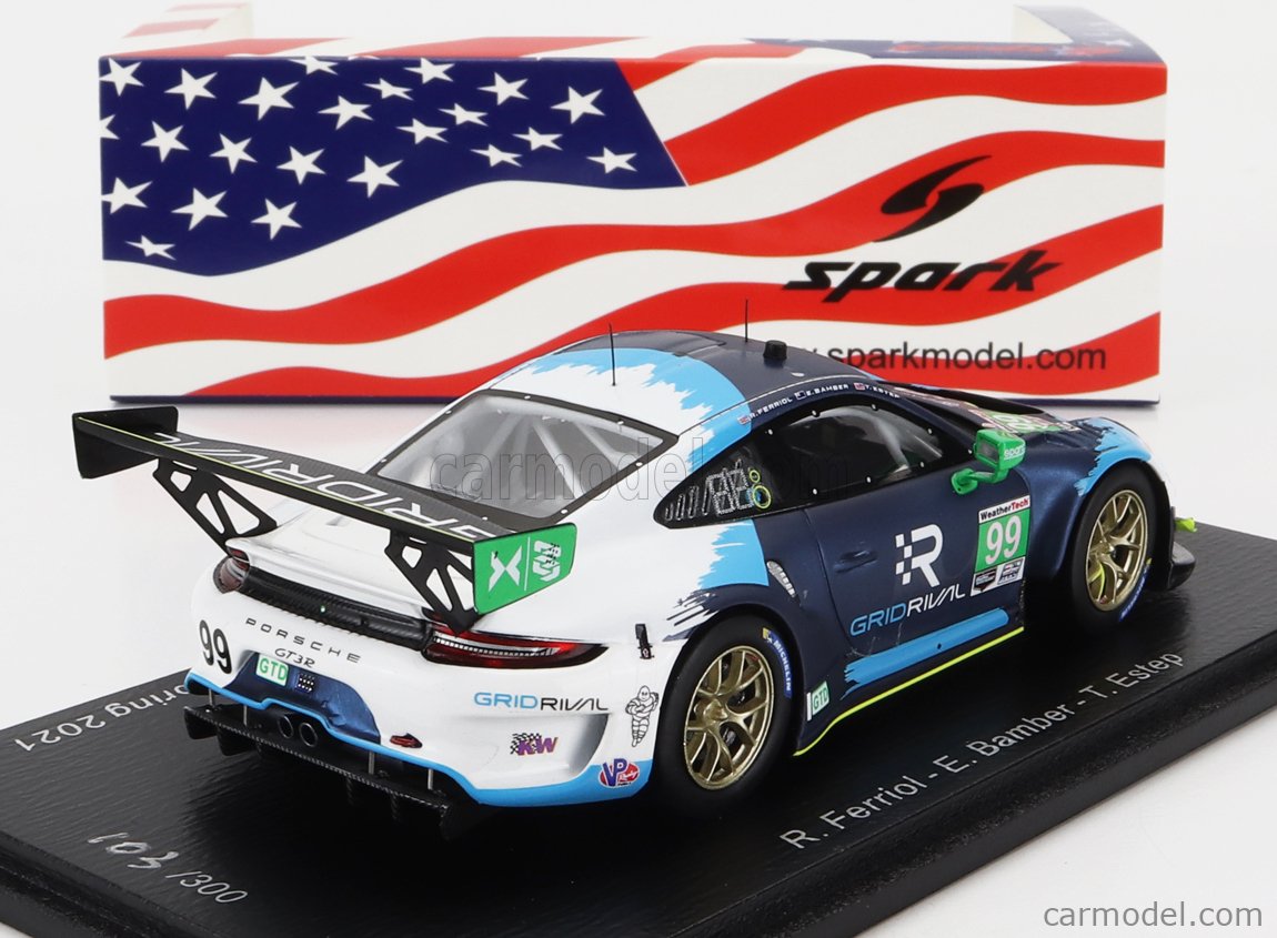 SPARK-MODEL US296 Escala 1/43 | PORSCHE 911 911-2 GT3 R TEAM HARDPOINT ...
