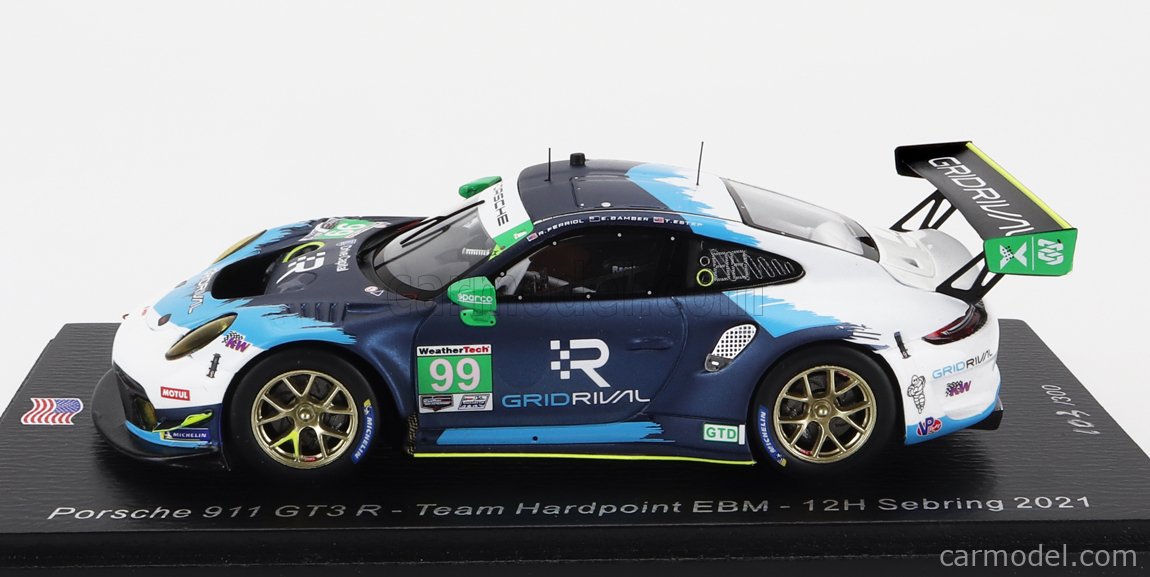 SPARK-MODEL US296 Escala 1/43 | PORSCHE 911 911-2 GT3 R TEAM HARDPOINT ...