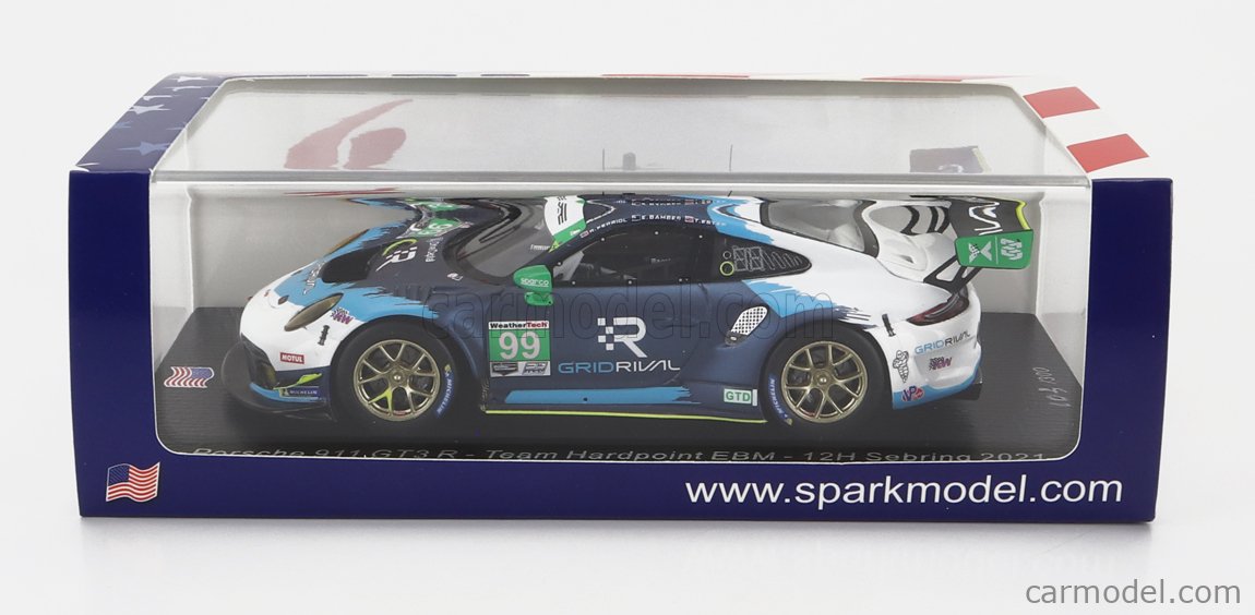 SPARK-MODEL US296 Escala 1/43 | PORSCHE 911 911-2 GT3 R TEAM HARDPOINT ...