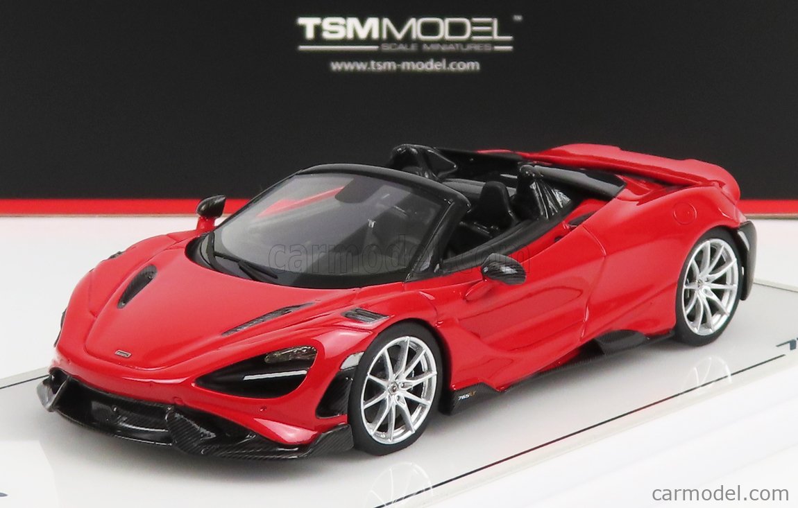 TRUESCALE TSM430626 Scale 1/43 | McLAREN 765LT SPIDER 2020 VERMILLON RED
