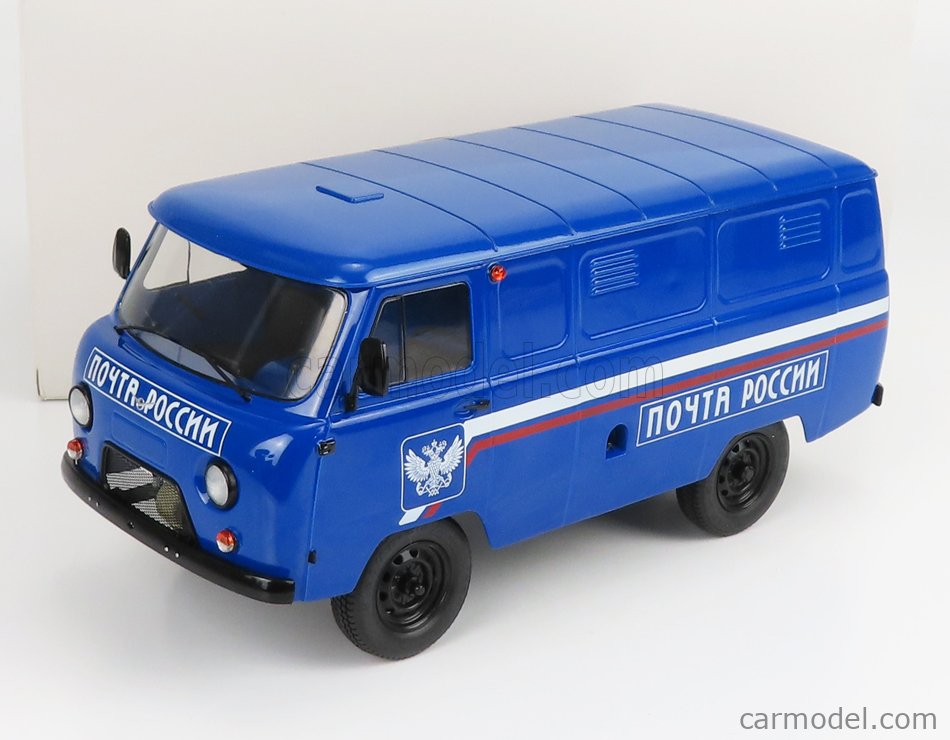 START SCALE MODELS SSM2008 Scale 1/18 | UAZ 3741 VAN RUSSIAN POST 1966 BLUE