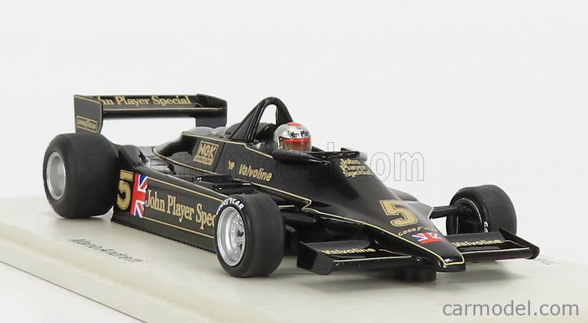 SPARK-MODEL S1848 Echelle 1/43 | LOTUS F1 79 N 5 WINNER BELGIUM GP 1978 M.ANDRETTI BLACK