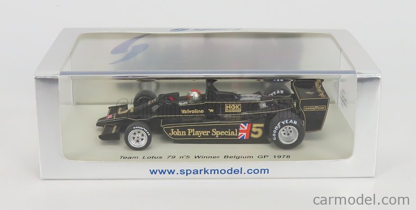 SPARK-MODEL S1848 Echelle 1/43 | LOTUS F1 79 N 5 WINNER BELGIUM GP 1978 M.ANDRETTI BLACK