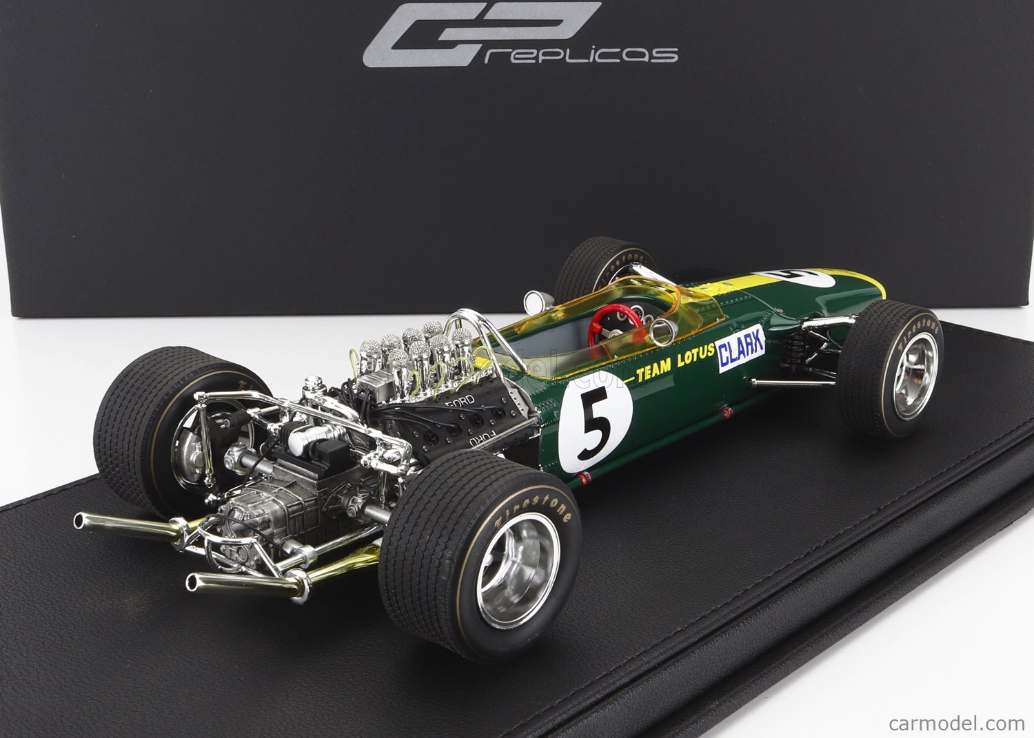 GP-REPLICAS GP139A Scale 1/18 | LOTUS F1 49 N 5 WINNER BRITISH GP 1967 JIM CLARK GREEN YELLOW