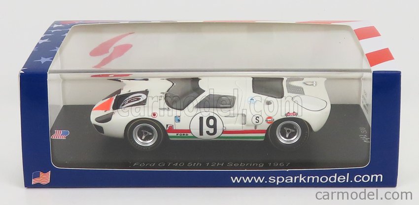 SPARK-MODEL US252 Echelle 1/43 | FORD USA GT40 MKIV 7.0L V8 N 19 12h ...