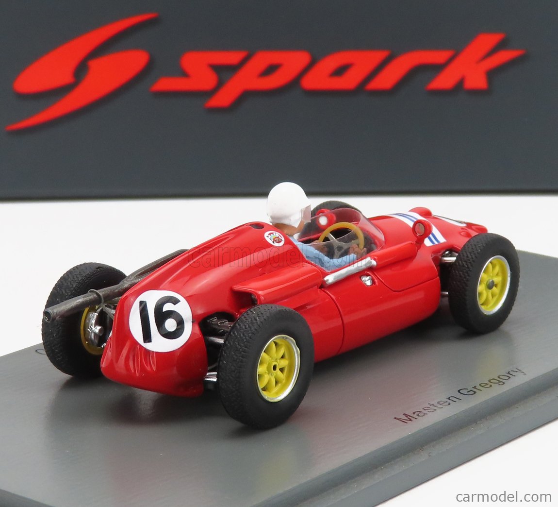 SPARK-MODEL S8054 Scale 1/43 | COOPER F1 T51 N 16 BRITISH GP 1960 M.GREGORY RED